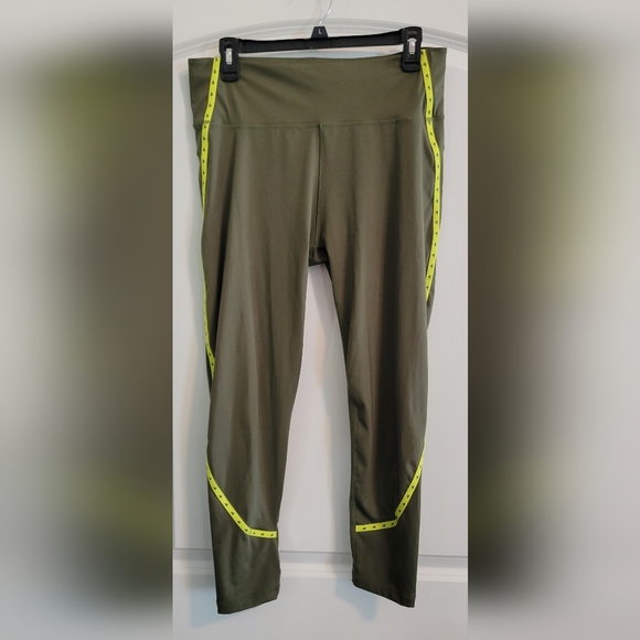 adidas | Pants & Jumpsuits | Adidas Primegreen Capri Green Leggins Xl ...